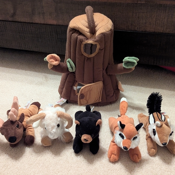 Unipak | Toys | Unipak Plush Tree Trunk House Stuffed Toys Woodland ...